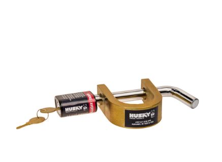 Trailer Coupler Lock; Fifth Wheel/ King Pin Coupler; 5/8 Inch Swivel H ...